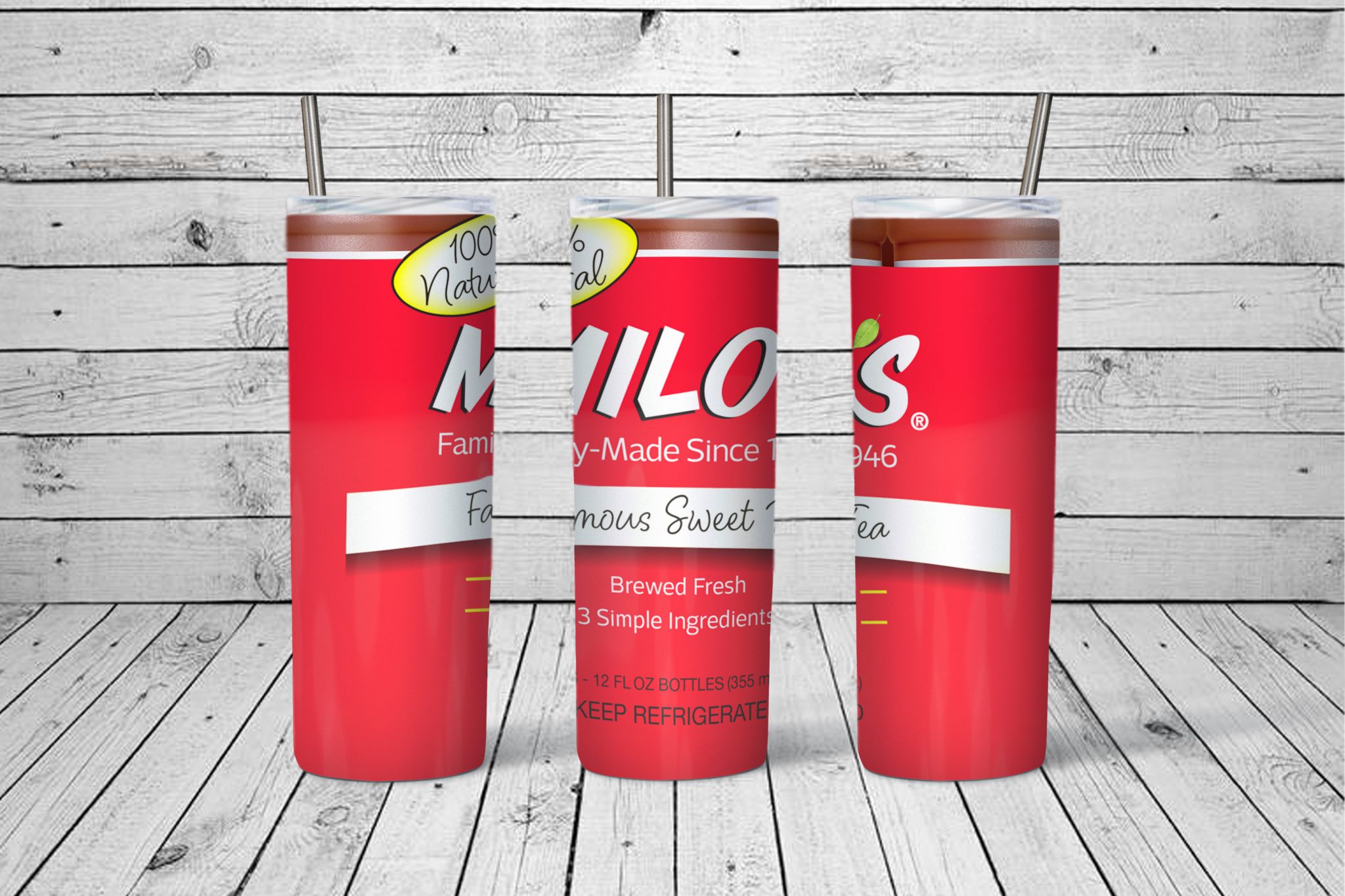 Milo's Famous Sweet Tea Design for 20oz skinny Tumbler - Shalini Design ...