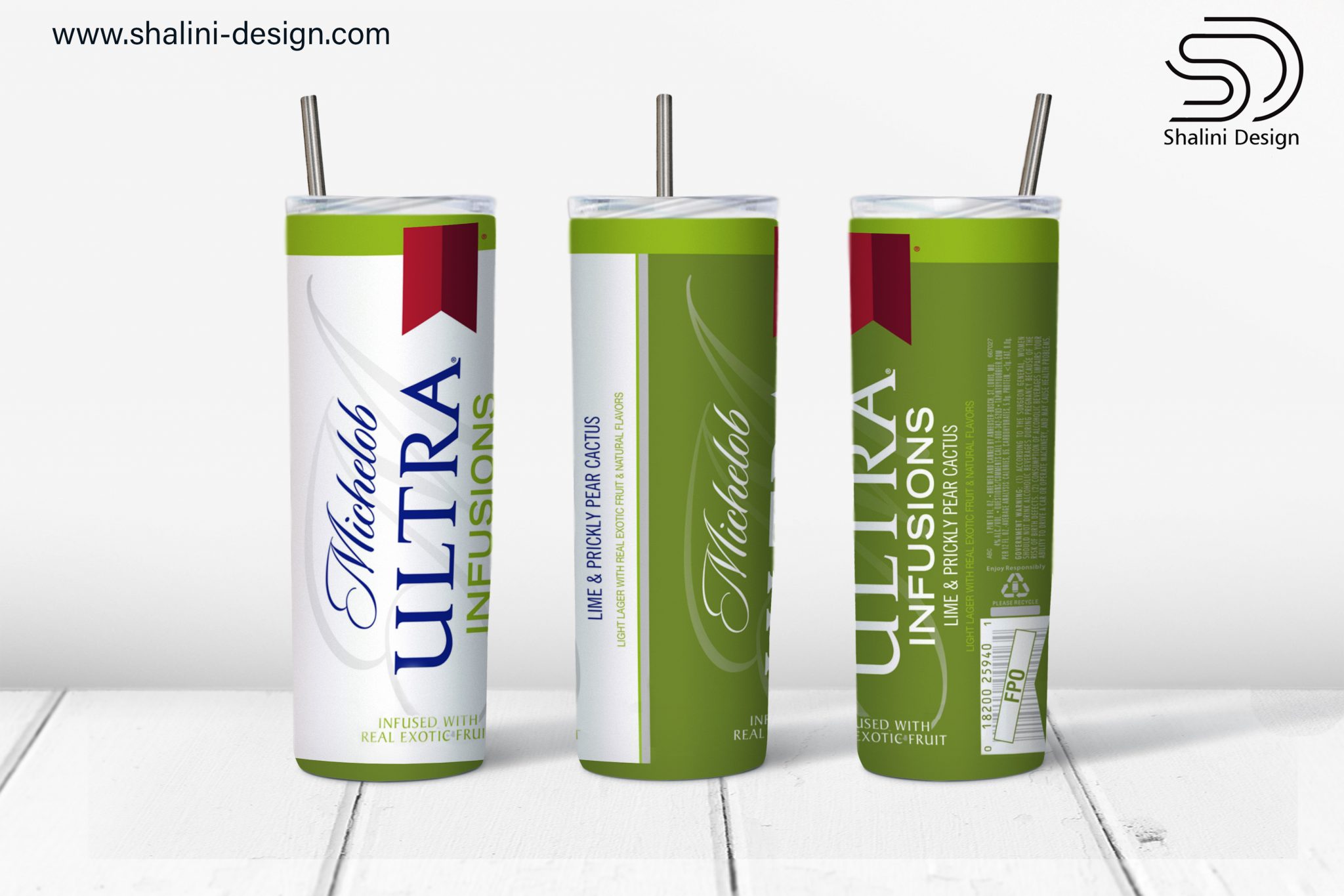 Michelob ULTRA Infusions Lime & Prickly Pear Cactus for 20oz tumbler